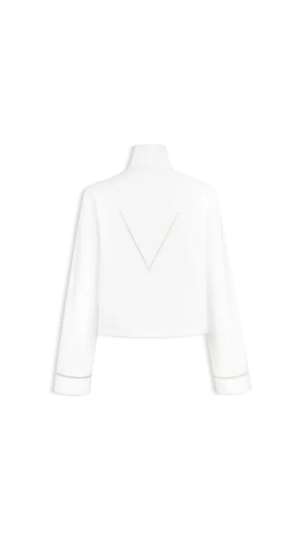 Alaïa High Neck Pocket Detail Top