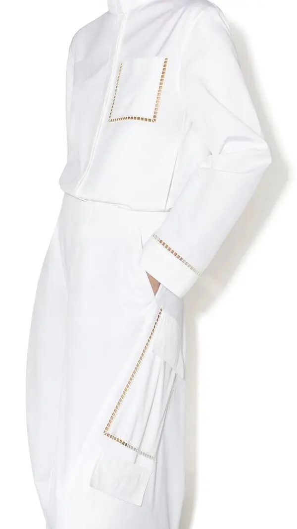 Alaïa High Neck Pocket Detail Top