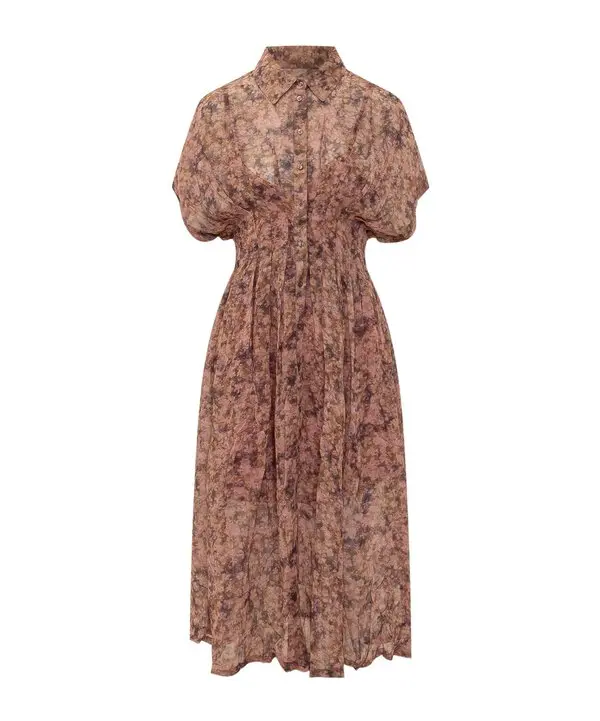 Ba&sh Adena Printed Midi Dress