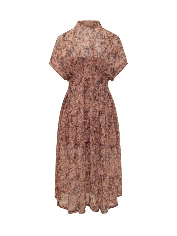 Ba&sh Adena Printed Midi Dress