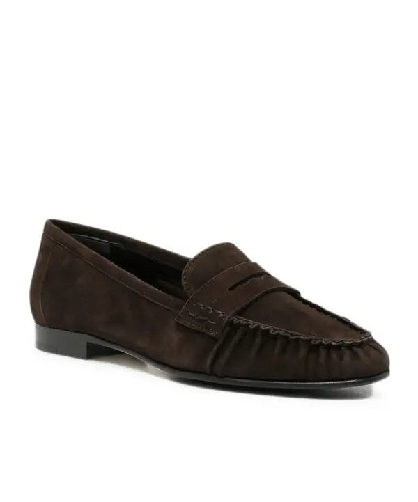 AeydĒ Aldous Suede Penny-slot Loafers