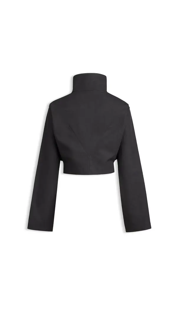 Alaïa High-neck Cropped Jacket