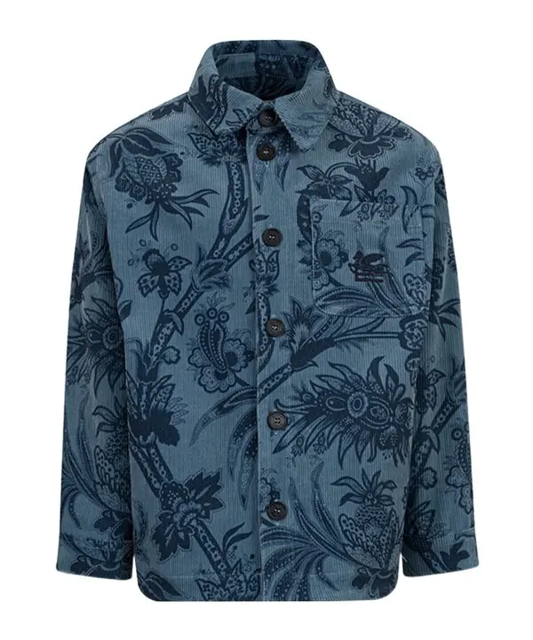 Etro Paisley-print Corduroy Shirt