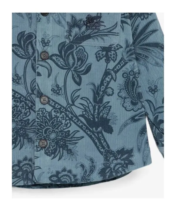 Etro Paisley-print Corduroy Shirt