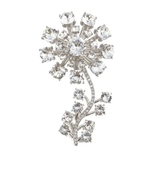 SELF-PORTRAIT Crystal Flower Brooch