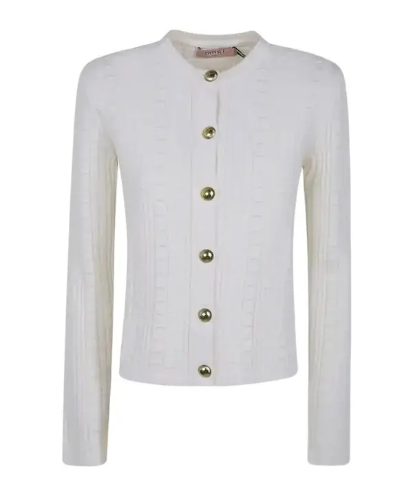 TWINSET Button-up Crewneck Jacket