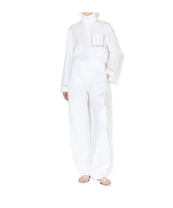 Alaïa High-waist Wide-leg Pants