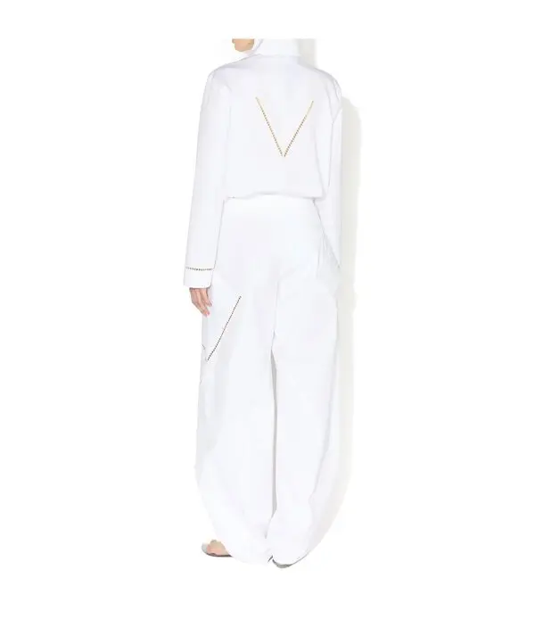 Alaïa High-waist Wide-leg Pants