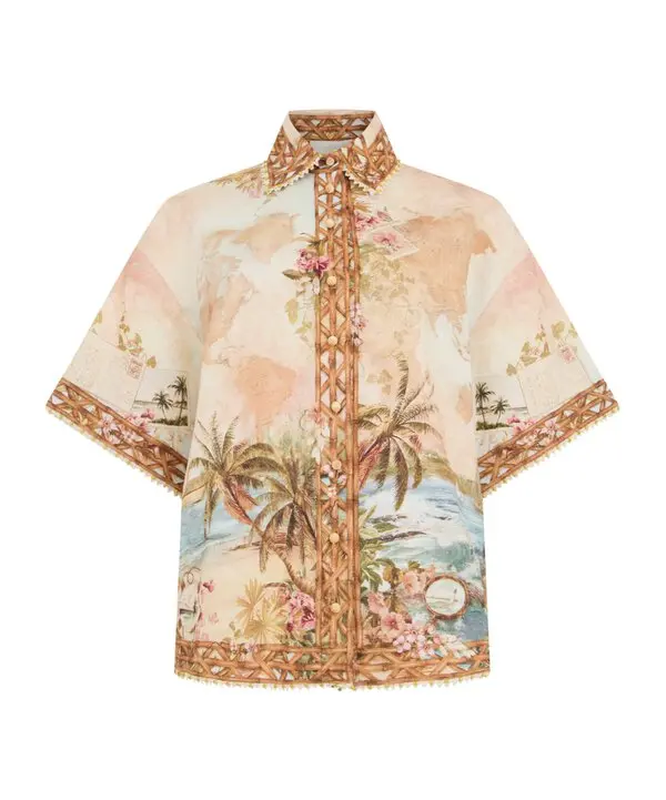 Zimmermann Mahon Short-sleeved Shirt