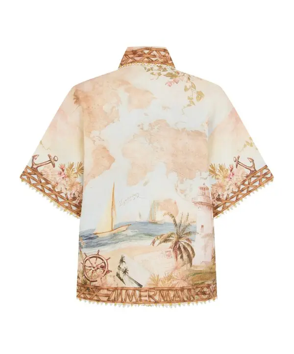 Zimmermann Mahon Short-sleeved Shirt
