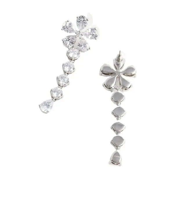 SELF-PORTRAIT Crystal Flower Dangle Earring
