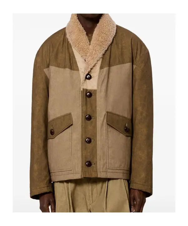 Isabel Marant Étoile Oversized Patchwork Jacket With Shawl Collar