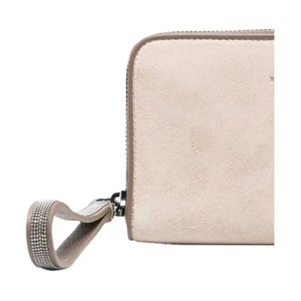 Brunello Cucinelli Debossed-logo Suede Wallet