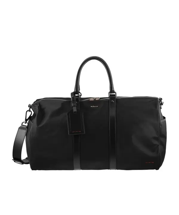 Kiton Nylon Travel Holdall With Leather Details