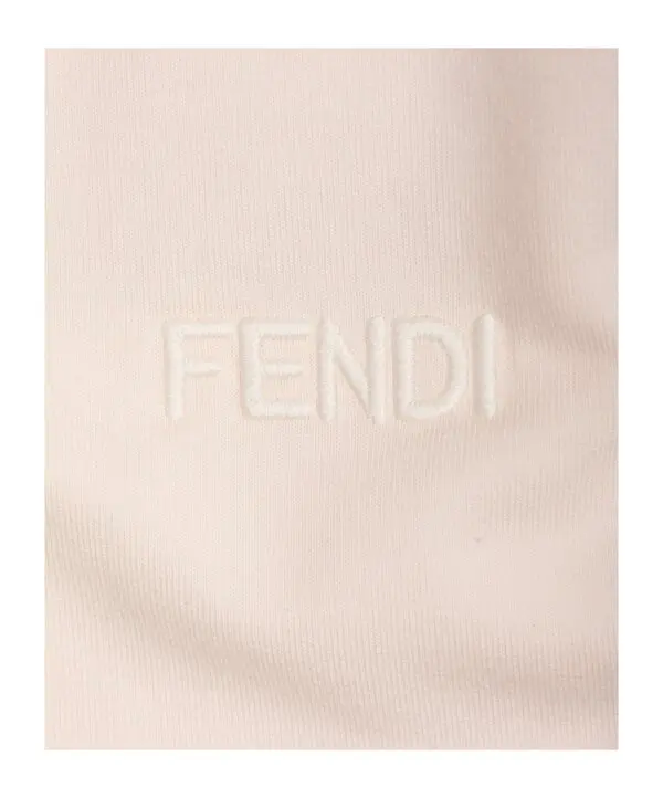 Fendi Logo-embroidered Peter Pan-collar Babygrow Set