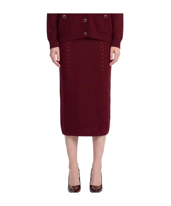 Alessandra Rich Lace-knit Buttoned Cardigan