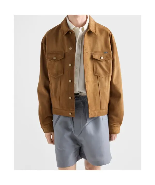 Prada Suede Jacket - Tobacco