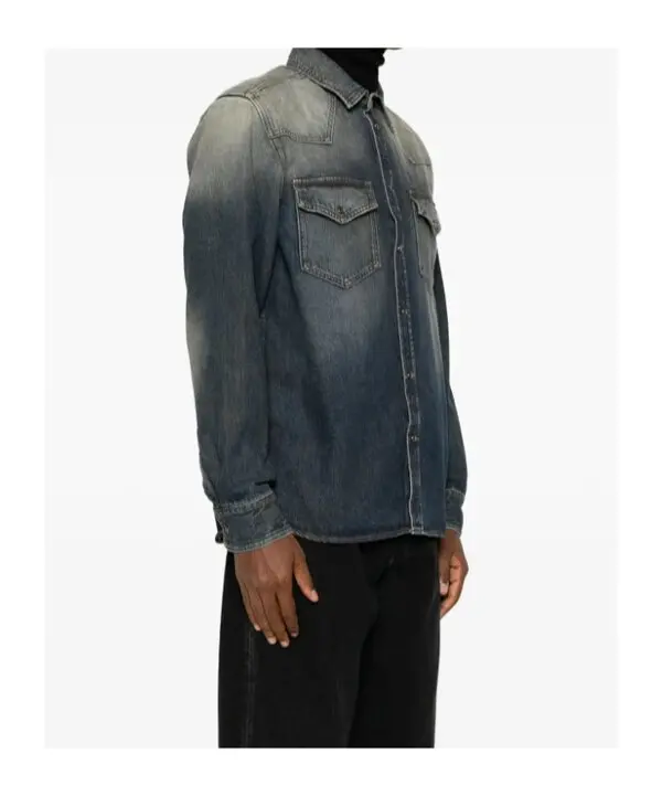 NINE:INTHE:MORNING Long-sleeve Denim Shirt