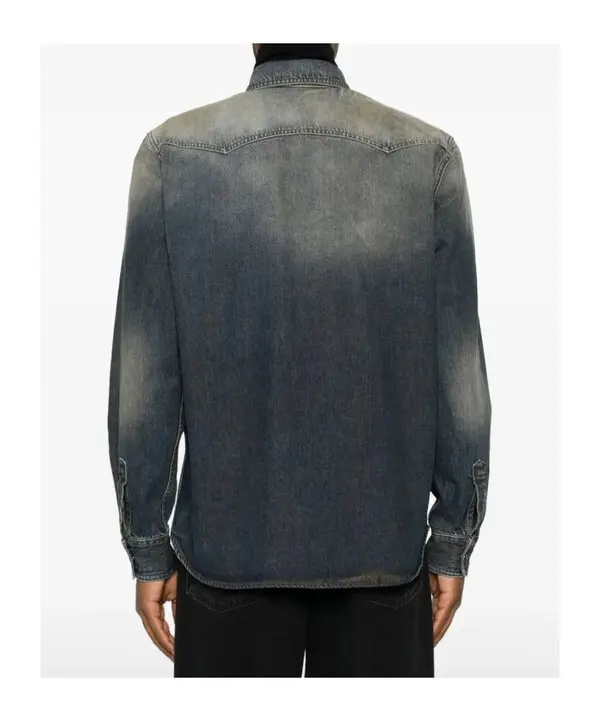 NINE:INTHE:MORNING Long-sleeve Denim Shirt
