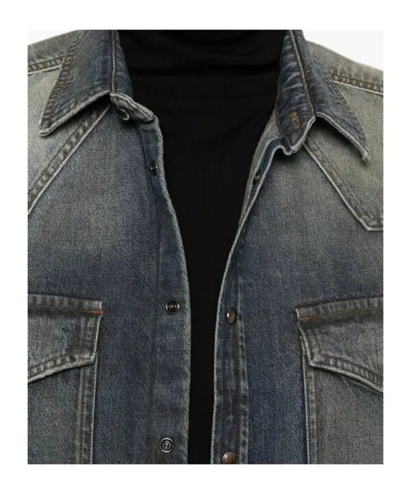 NINE:INTHE:MORNING Long-sleeve Denim Shirt