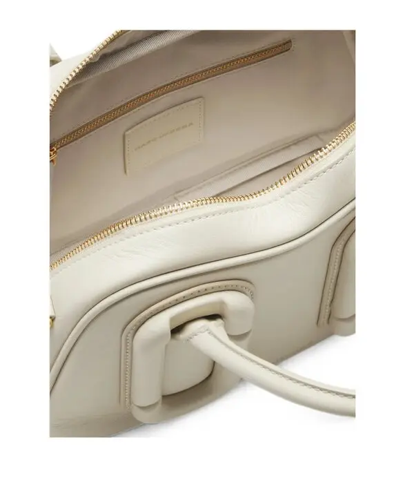 Marc Jacobs Dual Handle Shoulder Bag With Gold-tone Hardware - Cloud Whit