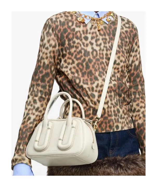 Marc Jacobs Dual Handle Shoulder Bag With Gold-tone Hardware - Cloud Whit
