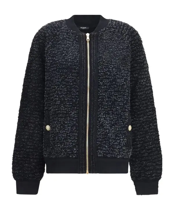 Balmain Sequin-trim Zip Jacket