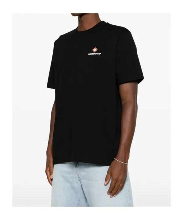 Casablanca Logo Printed Crewneck T-shirt