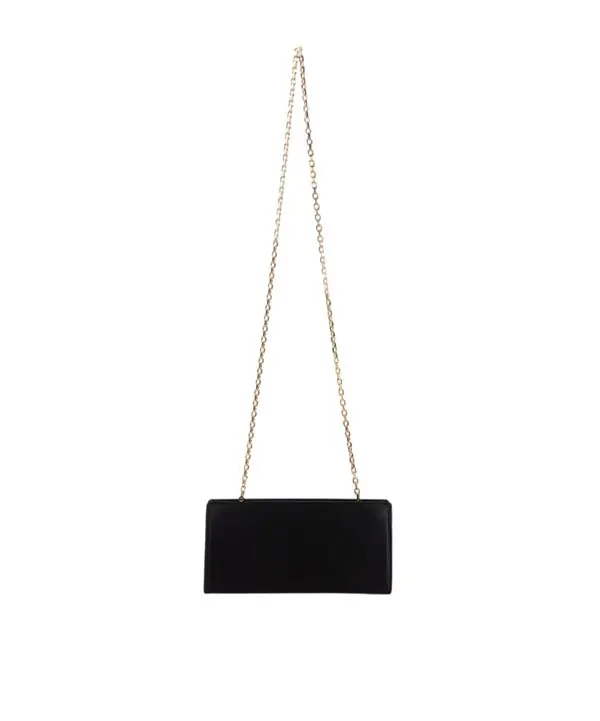 LANVIN Flap Top Chain Detail Clutch Bag