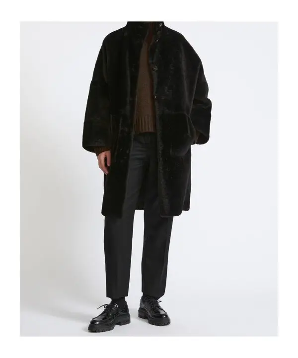 YVES SALOMON Oversized Shearling Coat