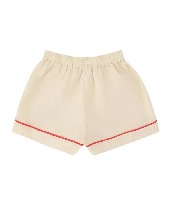 Zimmermann Floral-embroidered Drawstring Shorts