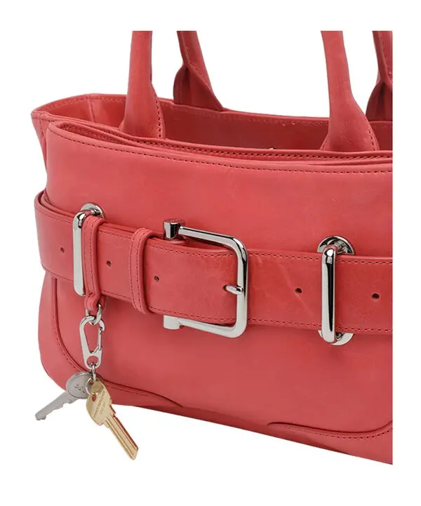 OSOI Brocle Belted Tote Bag - Aged Red