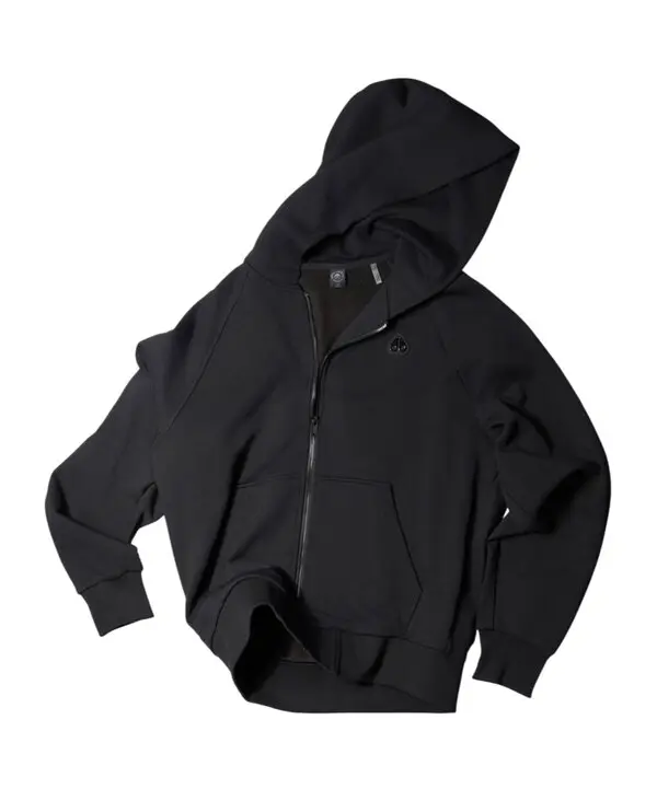 Moose Knuckles Yul Zip-up Hoodie - Black