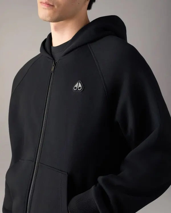 Moose Knuckles Yul Zip-up Hoodie - Black