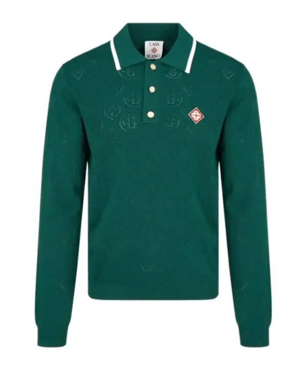 Casablanca Long-sleeve Polo Shirt