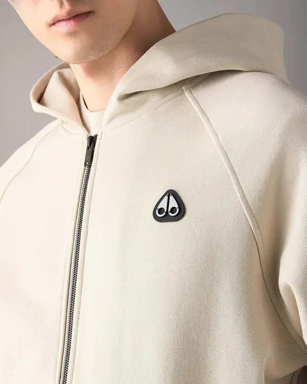 Moose Knuckles Yul Zip-up Hoodie - Alabaster Color
