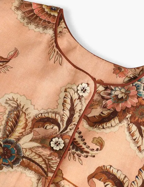 Zimmermann Floral-print Tiered Dress