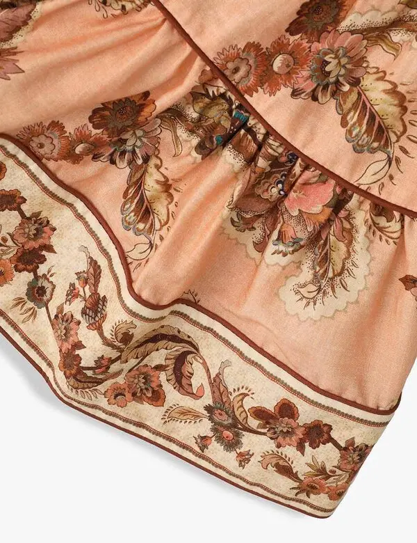 Zimmermann Floral-print Tiered Dress