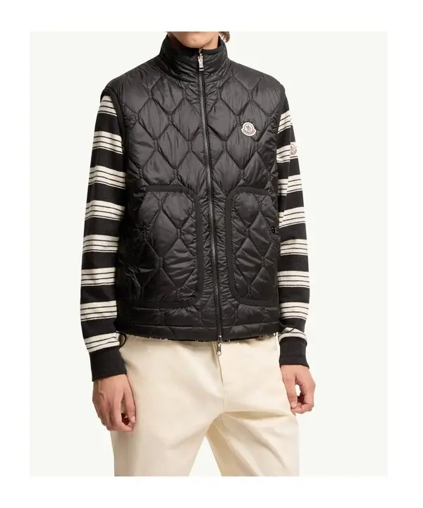 Moncler Reversible Paisley Print Padded Teddy Vest