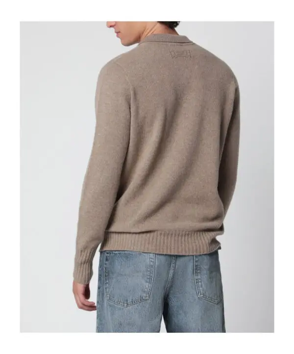 DRUMOHR Long-sleeve Polo-collar Sweater - Gray