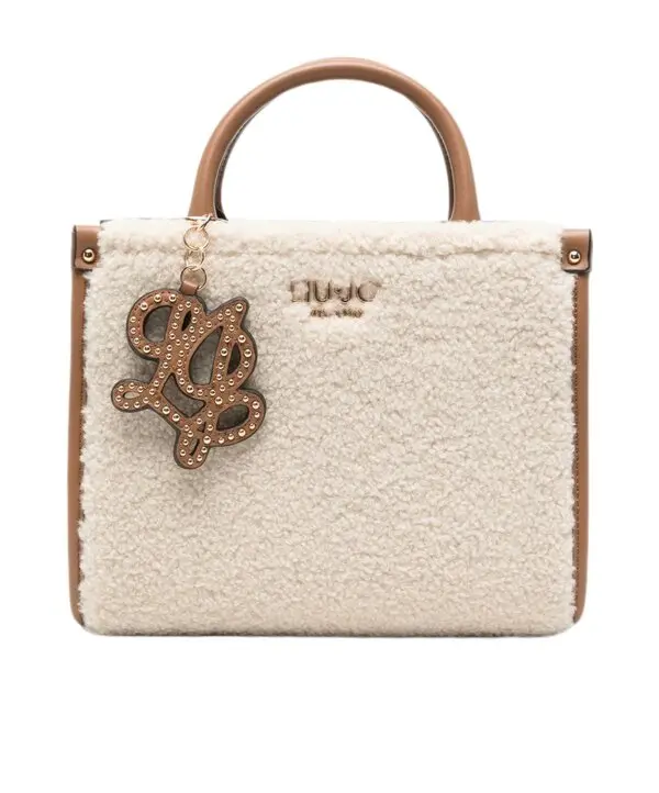 Liu Jo S Top Handle Tote Bag - Cream
