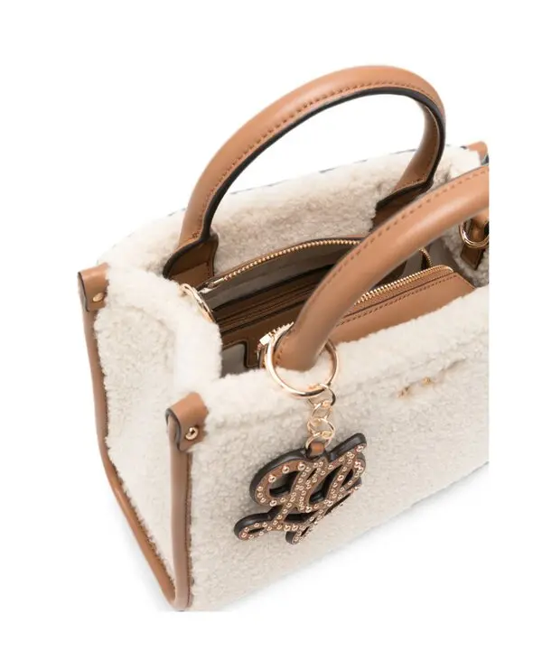 Liu Jo S Top Handle Tote Bag - Cream