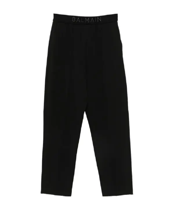 Balmain Logo-embroidered Trousers