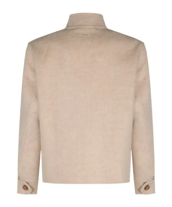 LARDINI Long Sleeve Jacket With Stand Collar And Zip Up Closure