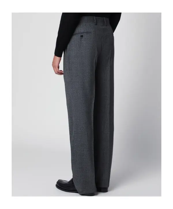 LARDINI Pleated Straight-leg Pants