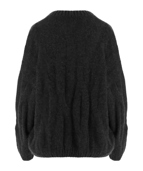 ALLUDE Ribbed Hem Knitted Sweater