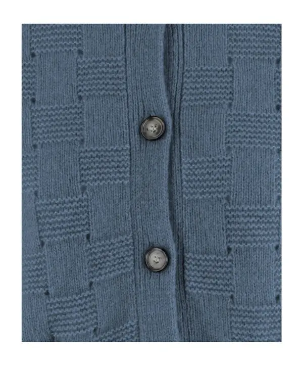 ALLUDE Textured Button-up Cardigan - No
