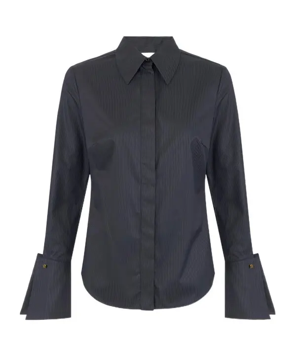 Elisabetta Franchi Striped Oversized-cuff Shirt