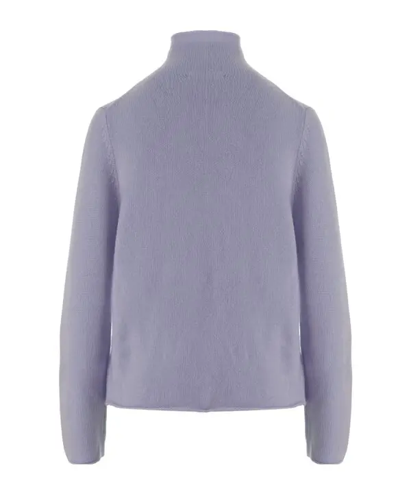 ALLUDE Cashmere Turtleneck Knitted Sweater - Purple