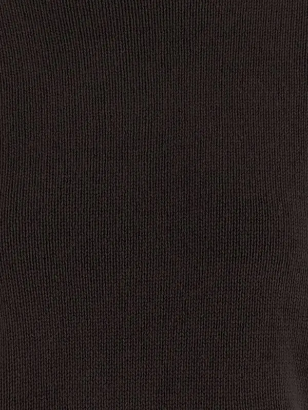ALLUDE Ribbed Cashmere Sweater - Black